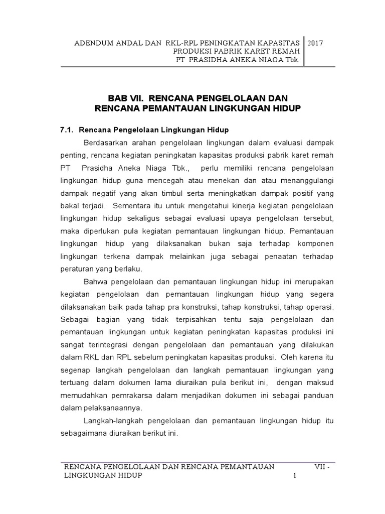 Bab Vii. RKL Dan RPL | PDF