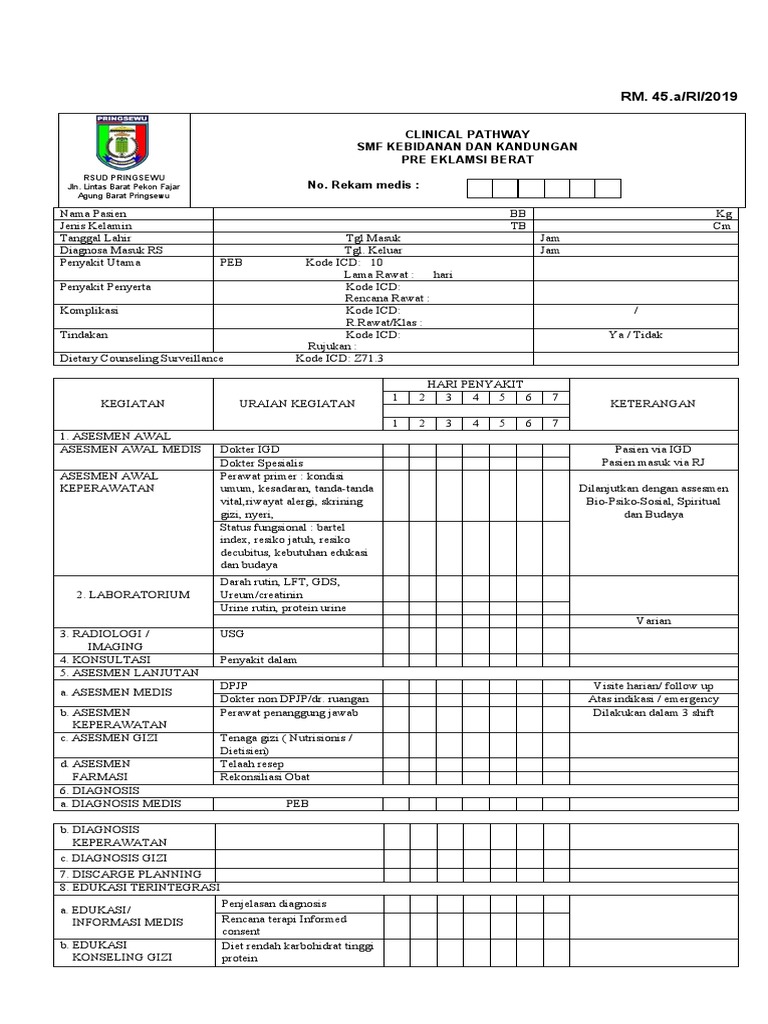Clinical Pathway Dhf Dan Diare Pdf
