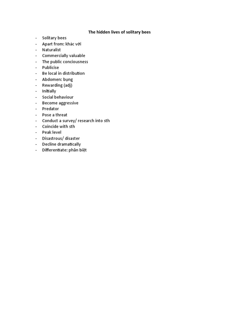 Vocab From Reading Passages 3 | PDF