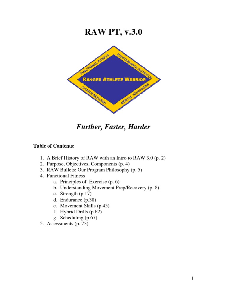 Ranger Athlete Warrior Guide | Strength Training | Weight Training