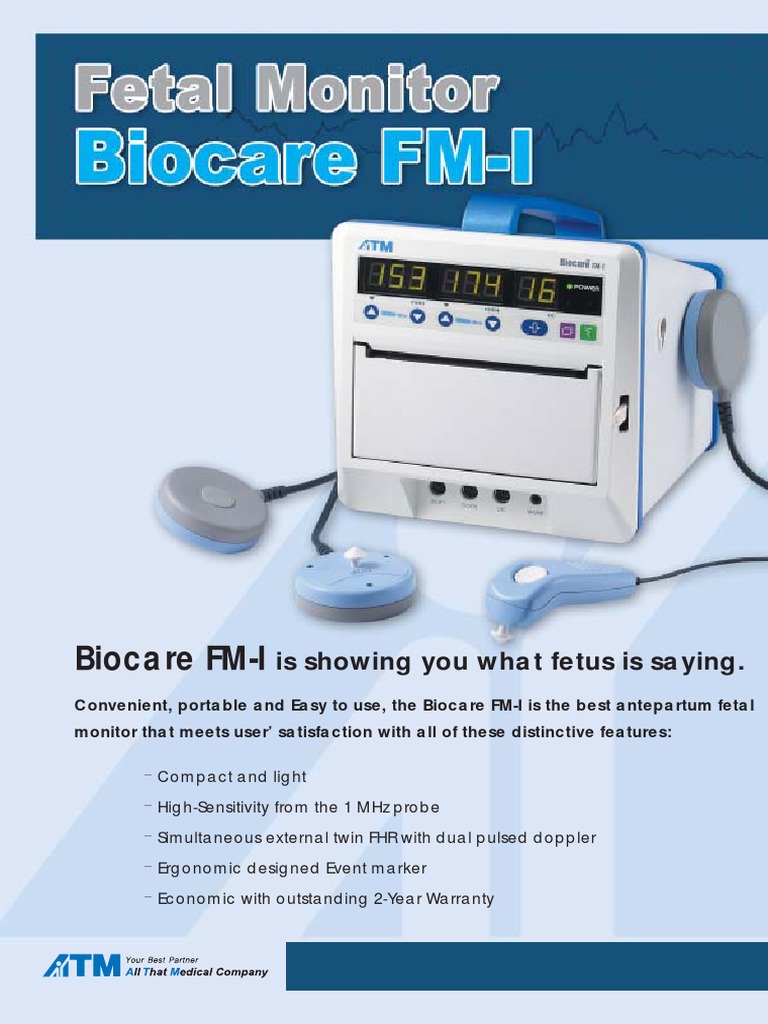 Fetal Monitoring with Biocare FM-I | PDF | Electronics | Electrical ...