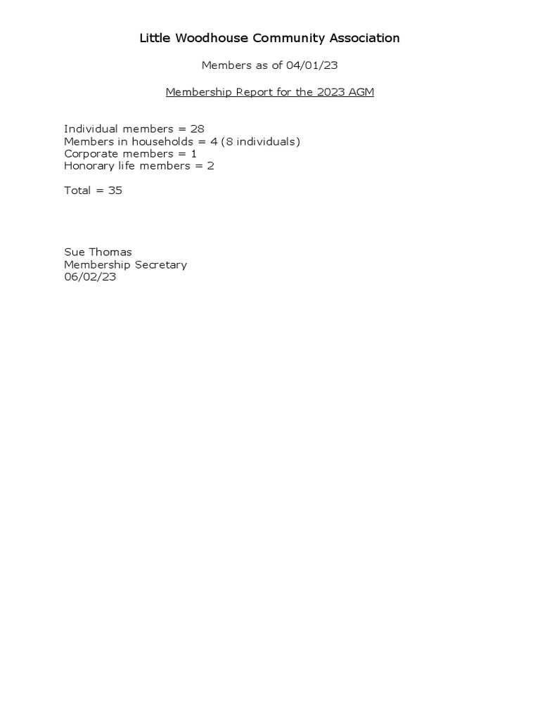 2023 Annual Membership Report | PDF 2023 Annual Membership Report | PDF