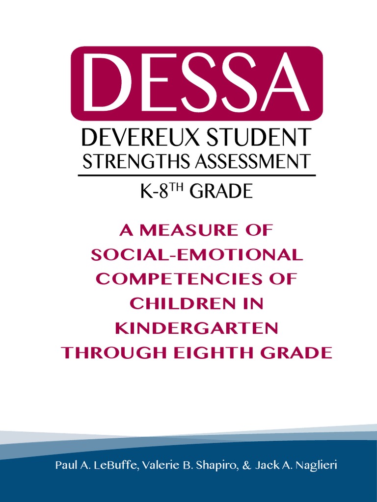 DESSA User Manual | PDF | Standard Score | Cognitive Science