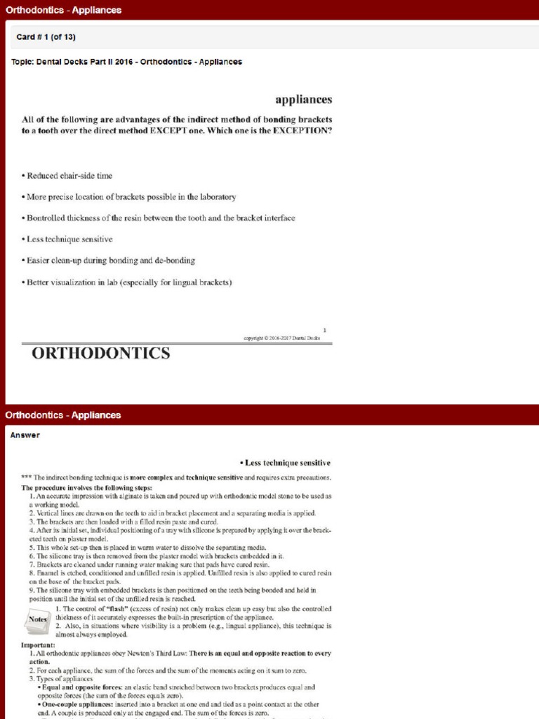 Dental Decks Orthodontics | PDF