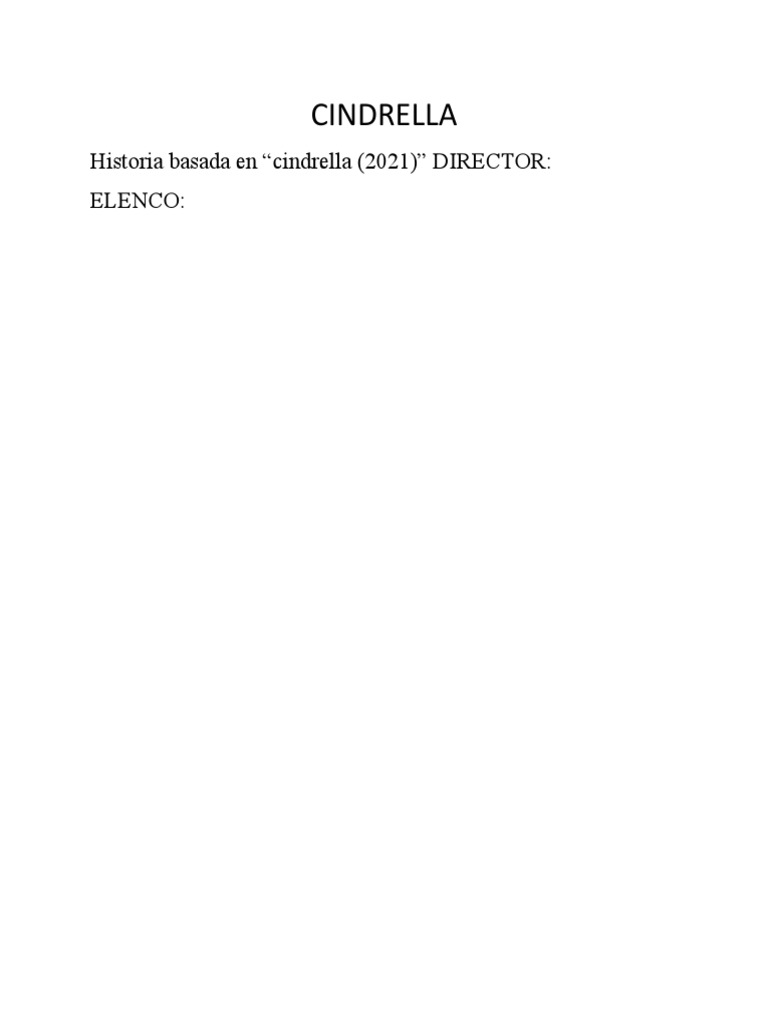 CINDRELLA | PDF | Poesía