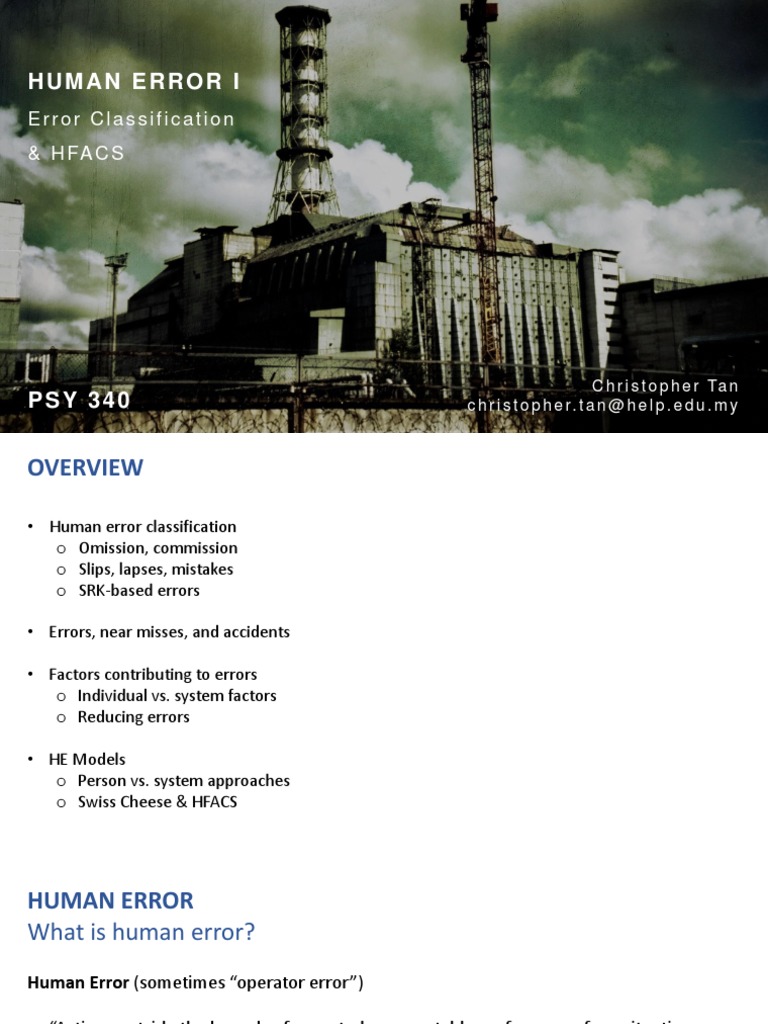 Human Error I | PDF