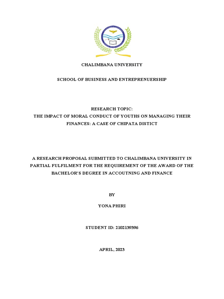Factors Affecting Internal Controls Research Project Proposal | PDF | Microfinance | Poverty