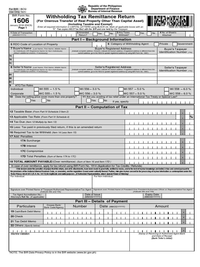 1606 Jan 2018 ENCS Final Version | PDF | Taxes | Government Finances