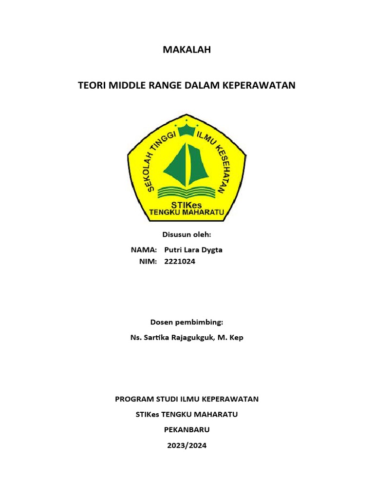 Teori Middle Range dalam Keperawatan | PDF