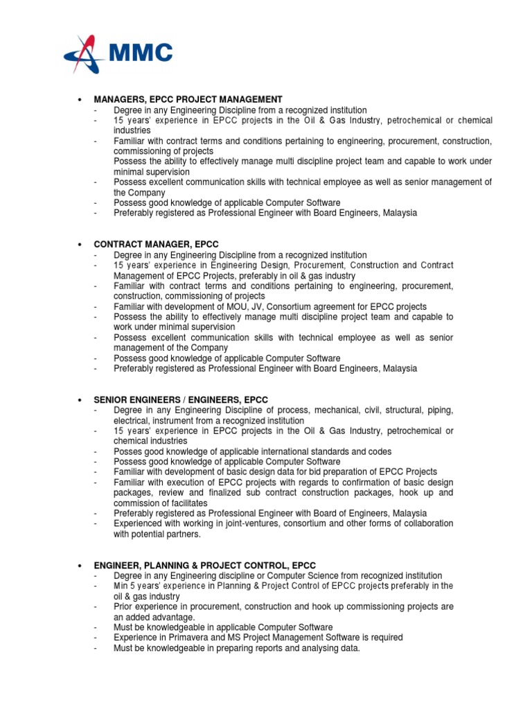 EPCC | PDF | Engineering | Engineer