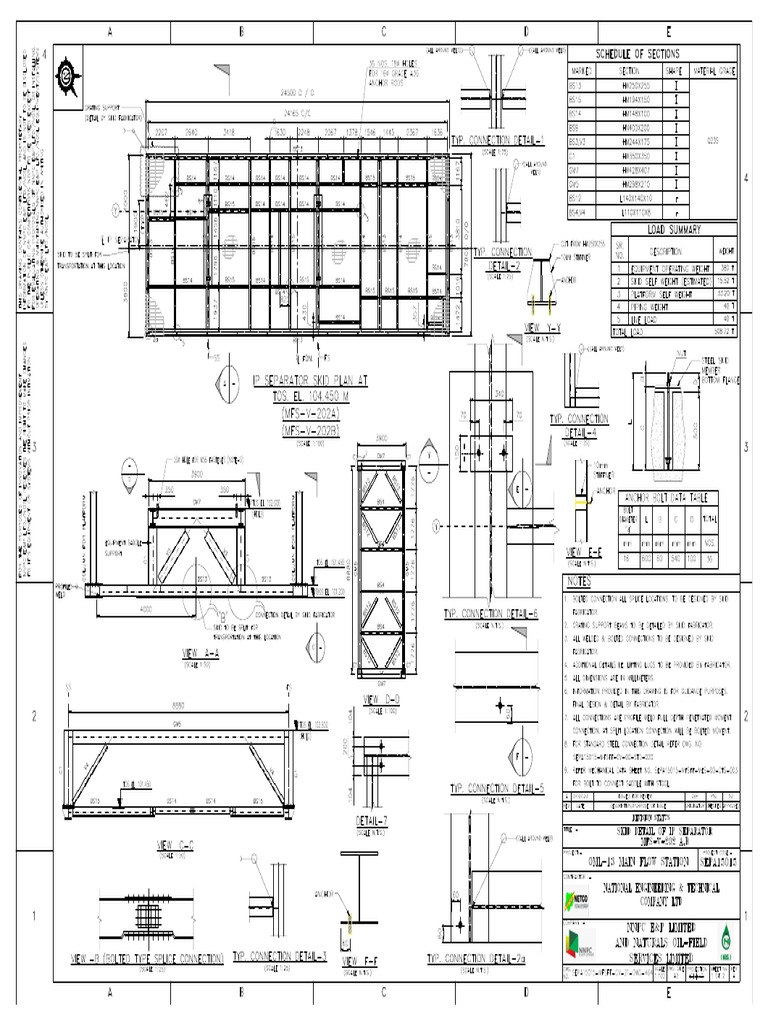 SEPA15015-MFSFF-CV-21-DWG-464_Skid Detail Of IP Separator (MFS-V-202A,B ...