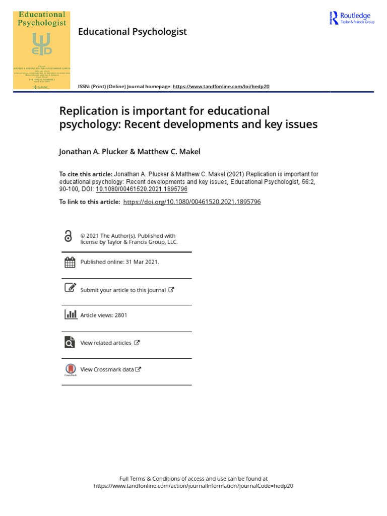 Replication Is Important For Educational Psychology Recent Developments ...