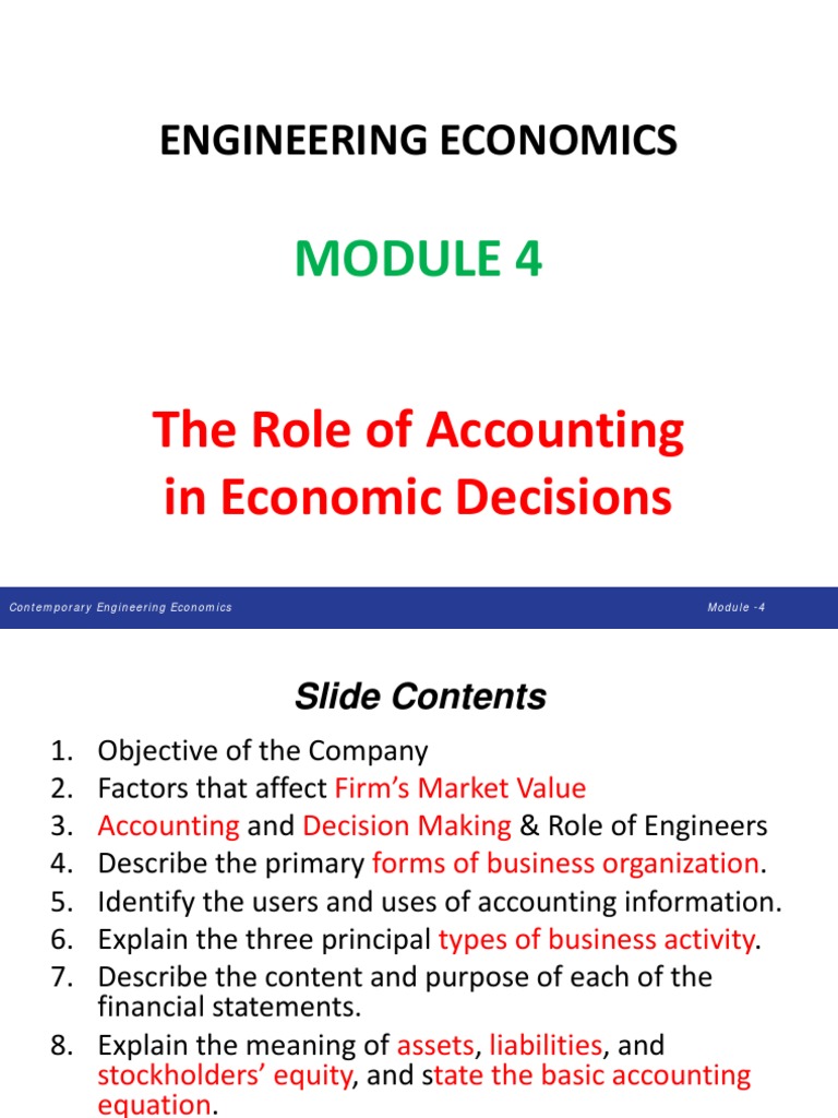 Module 4 - Introduction Accounting in Economic Decisions | PDF ... Module 4 - Introduction Accounting in Economic Decisions | PDF ...