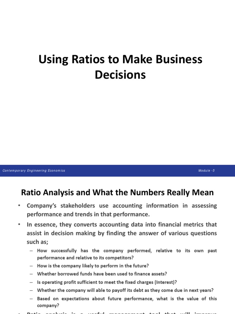 Module 5 - Financial Ratio Analysis | PDF