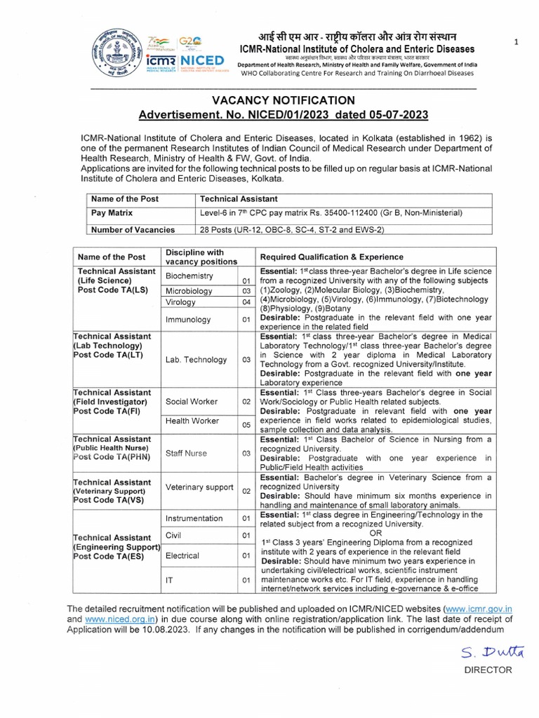 NICED Application | PDF