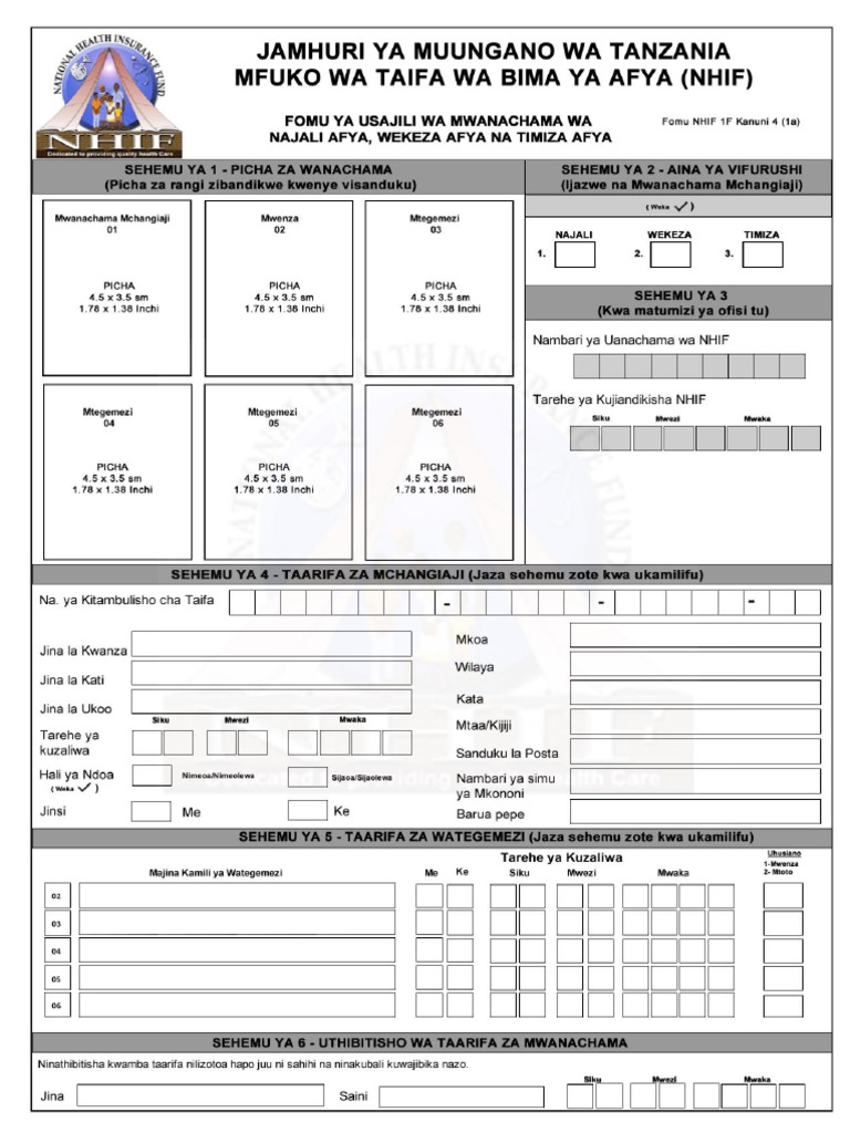 sw1685341402-FOMU YA VIFURUSHI VYA BIMA YA AFYA | PDF