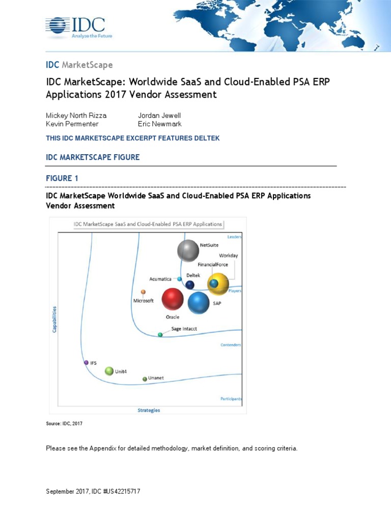 Deltek Idc 2017 | PDF | Enterprise Resource Planning | Software As A Service