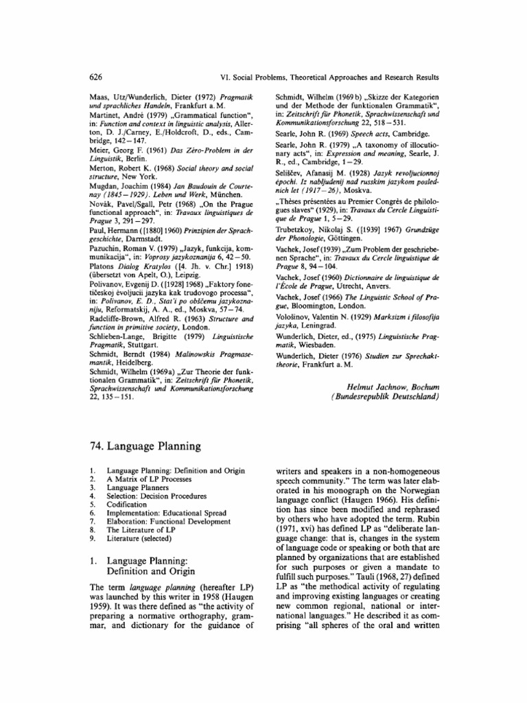Haugen Language Planning Standardization | PDF