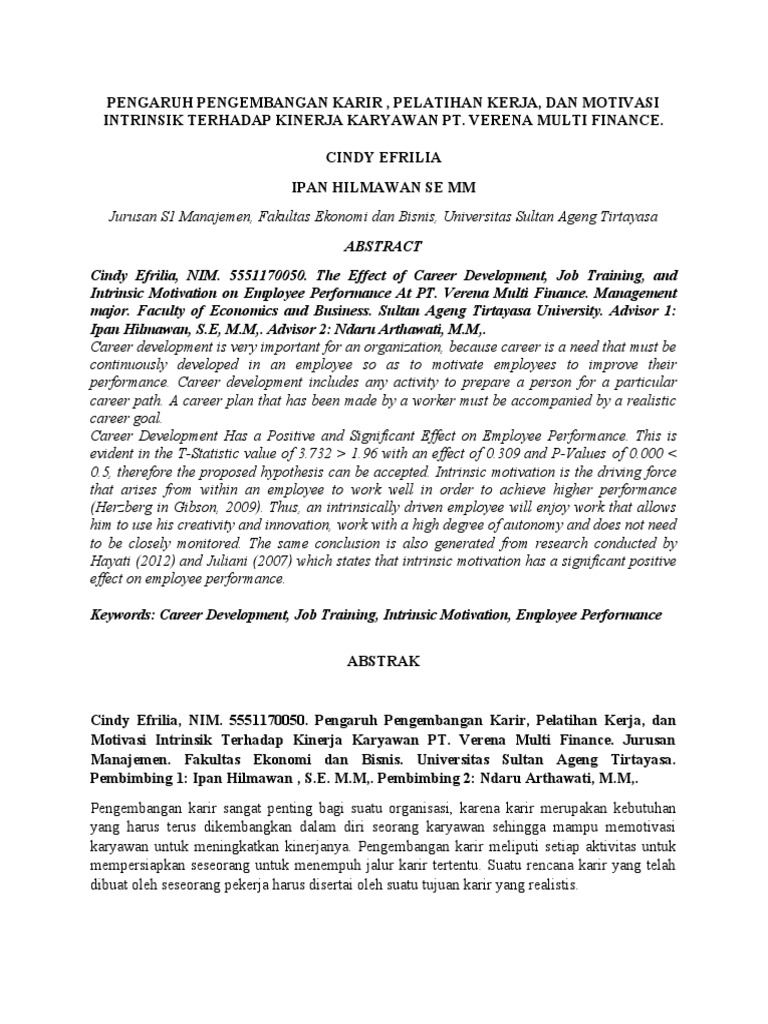 Jurnal Cindy | PDF | Coefficient Of Determination | Cognition