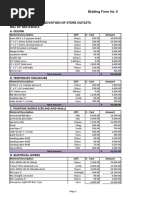Bill of Quantities Template | PDF | Ceiling | Security Alarm