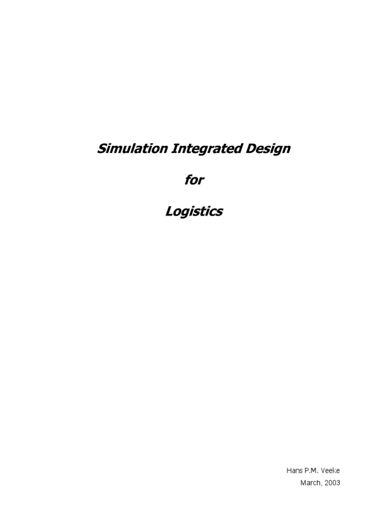 Simulation Integrated Design For Logistics | PDF | Conceptual Model ...