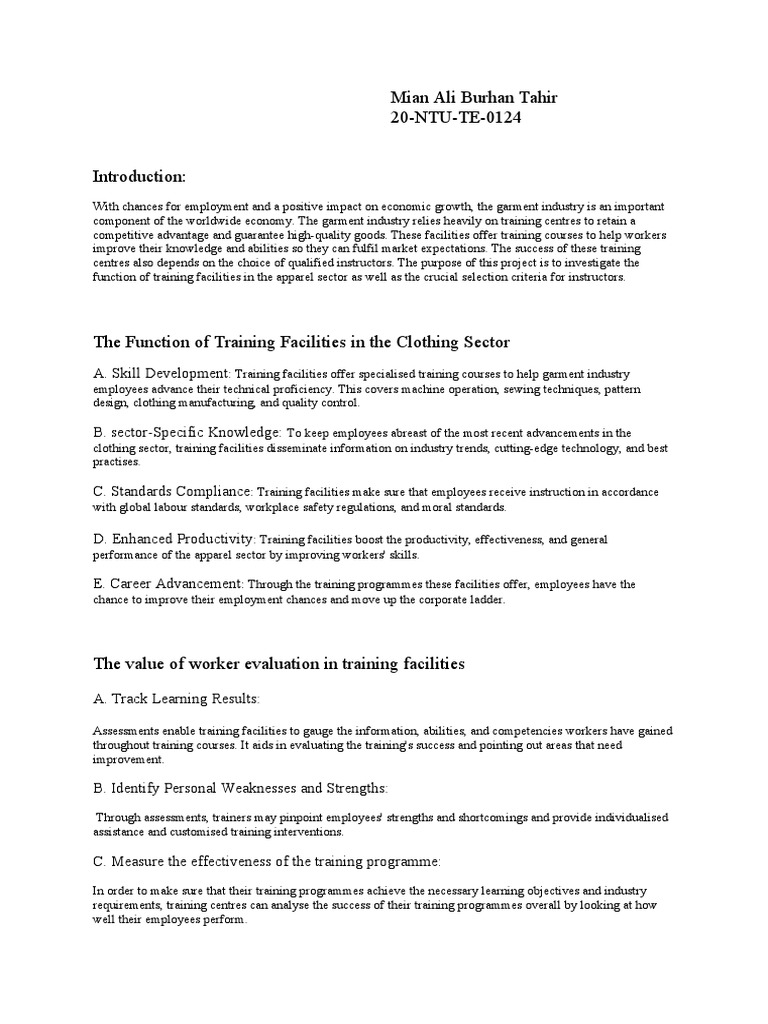 Assignment Mam Aqsa 0124 | PDF | Employment | Evaluation