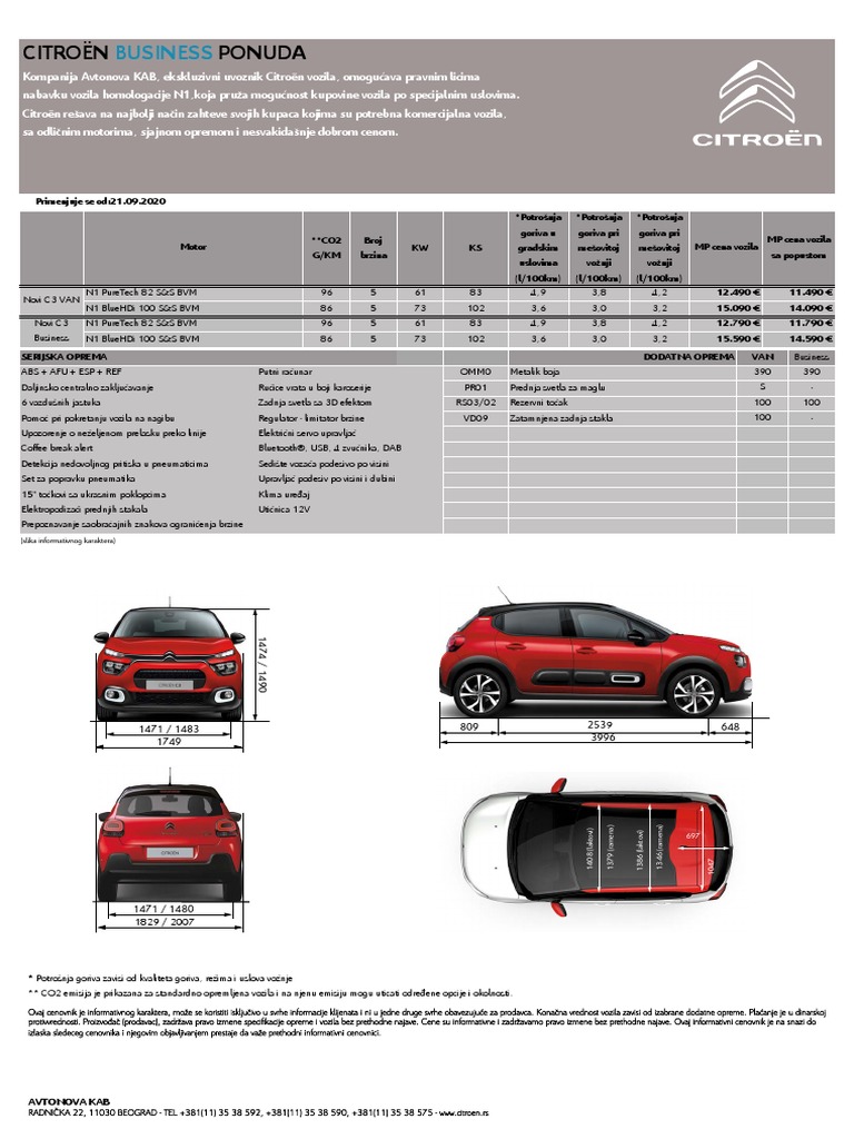 CITROEN C3-Business 2020 09 | PDF