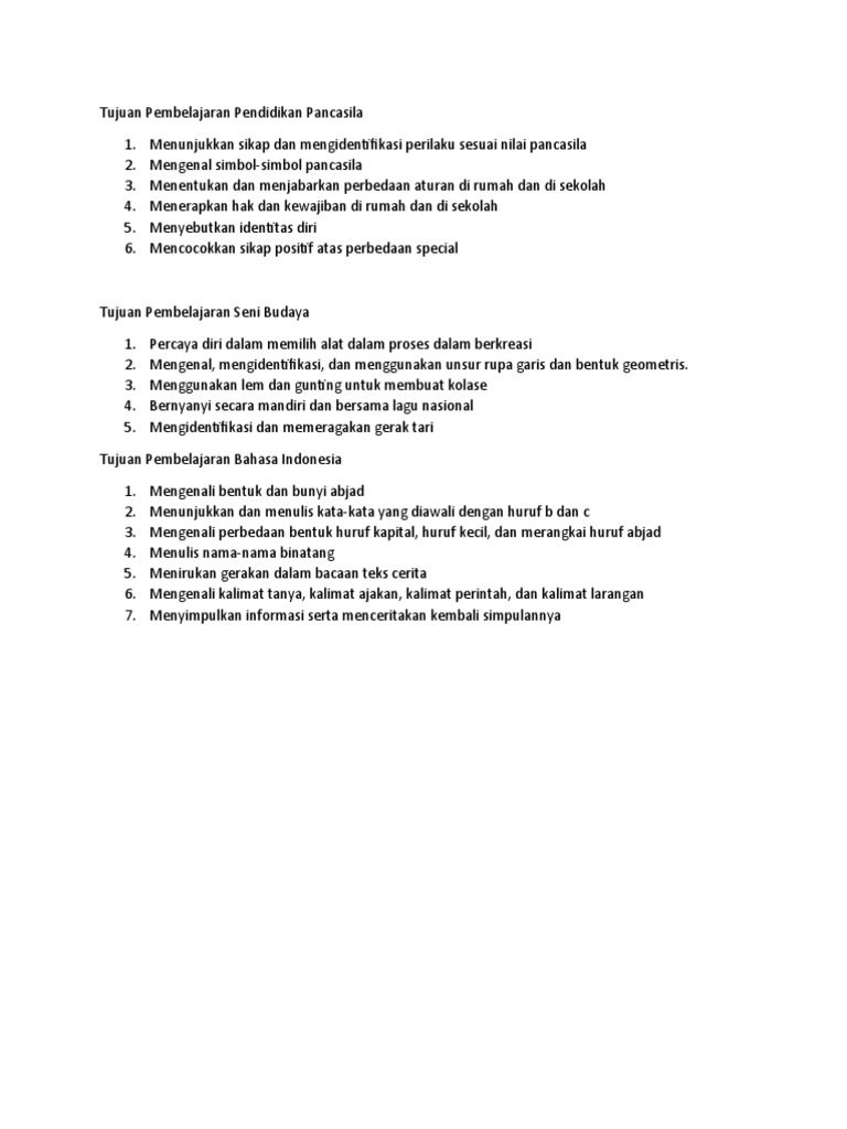 TP Singkat Rapot Kelas 1 Kurikulum Merdeka | PDF