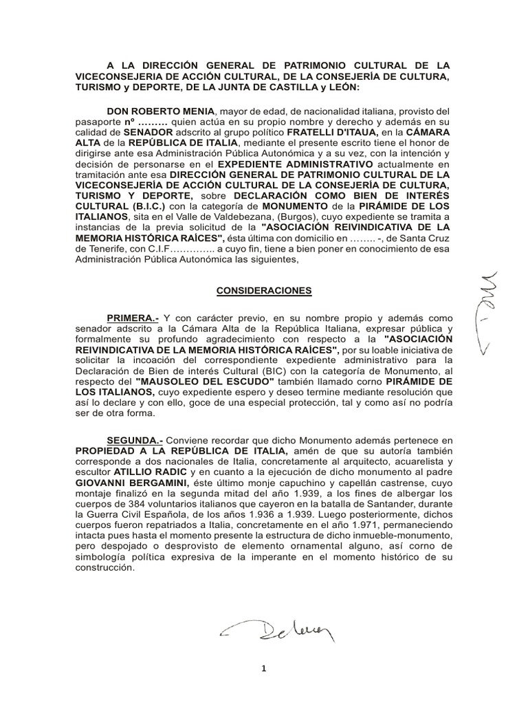 Roberto Menia Pirámide de los Italianos | PDF | Italia | España
