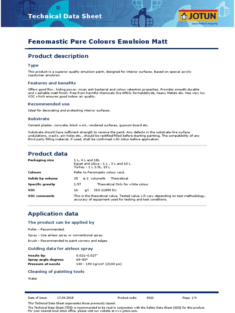 Internal Painting System - Data Sheet | PDF | Paint | Plaster