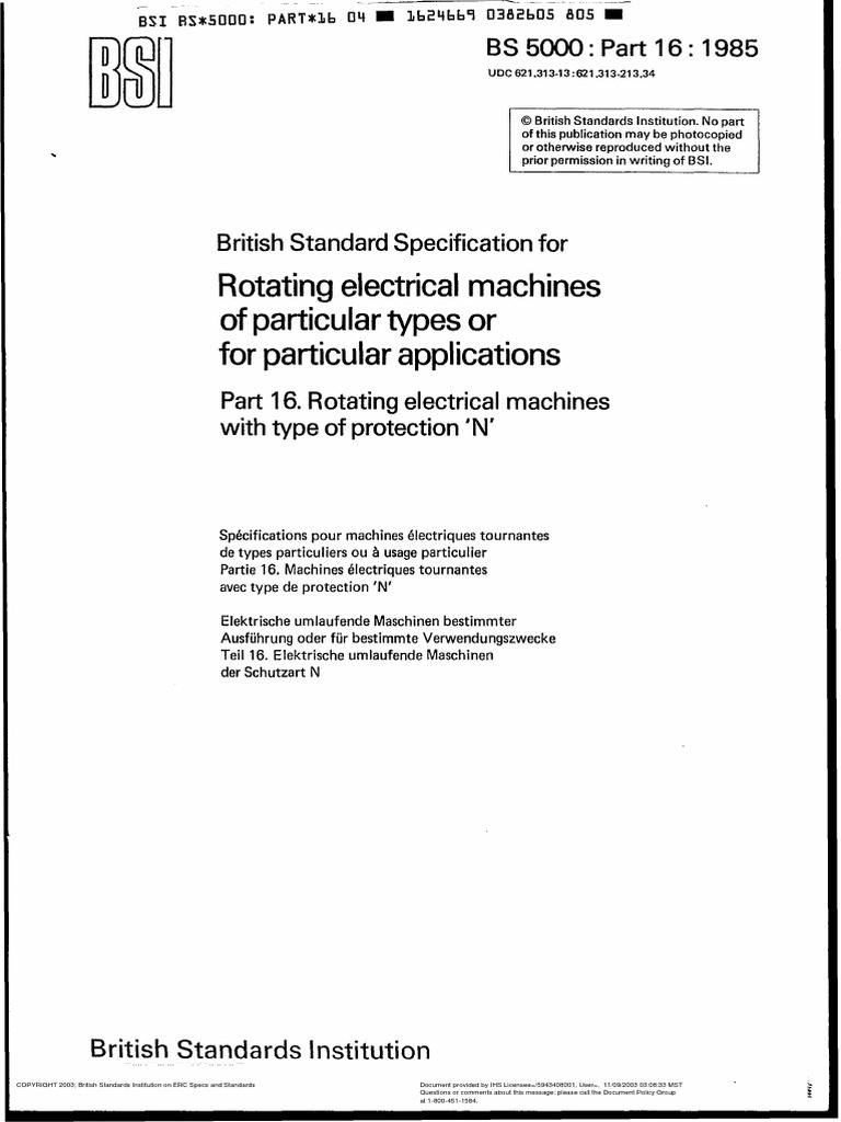 Bs 5000-16 | PDF | Insulator (Electricity) | Standardization