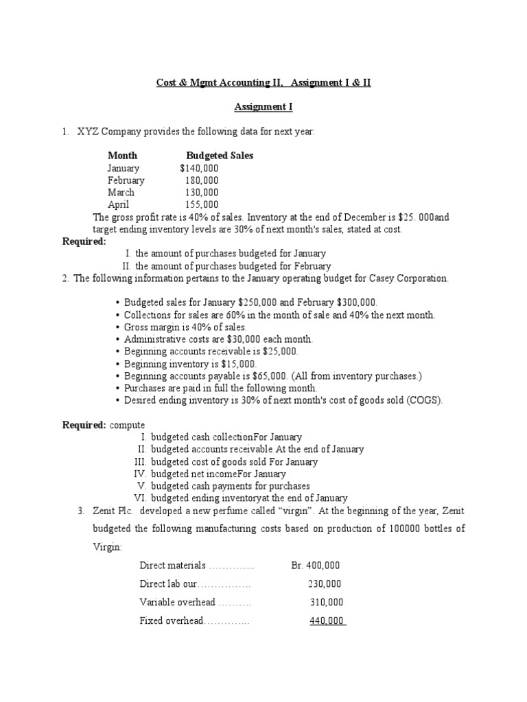 Comm 305 Assignment 2 Overview | PDF | Cost Of Goods Sold | Inventory