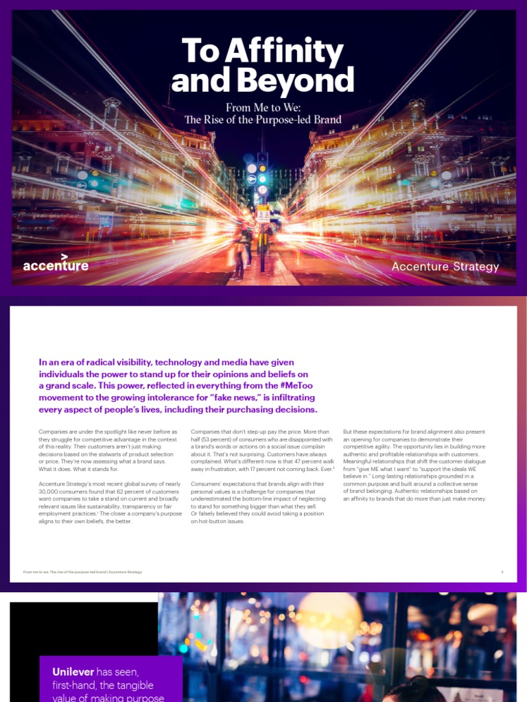 Accenture The Rise of The Purpose Led Brand Accenture Strategy | PDF ...