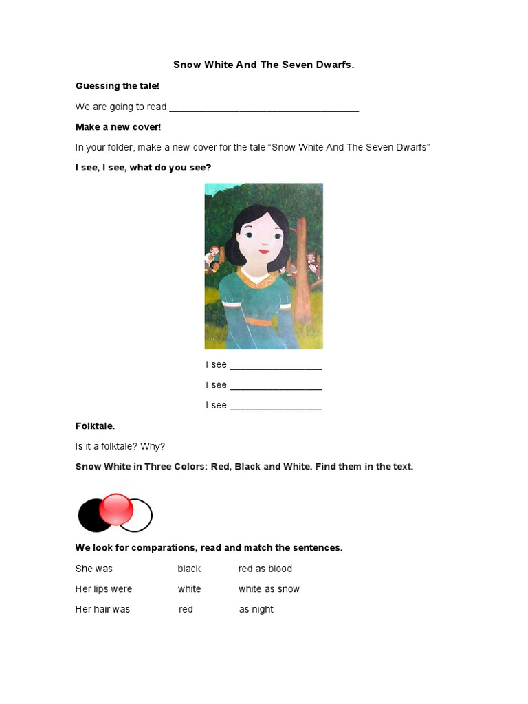 Snow White Activities and Analysis | PDF | Snow White | Fairy Tales