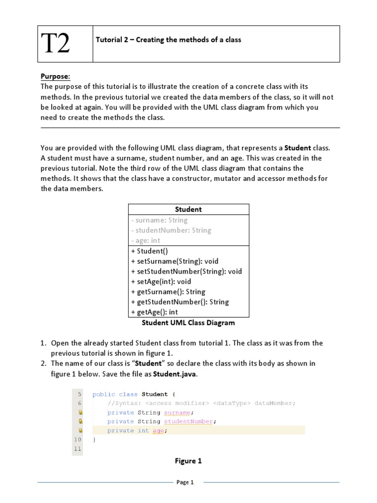 Tutorial 2 Class With Its Methods Pdf Constructor Object Oriented Programming Programming