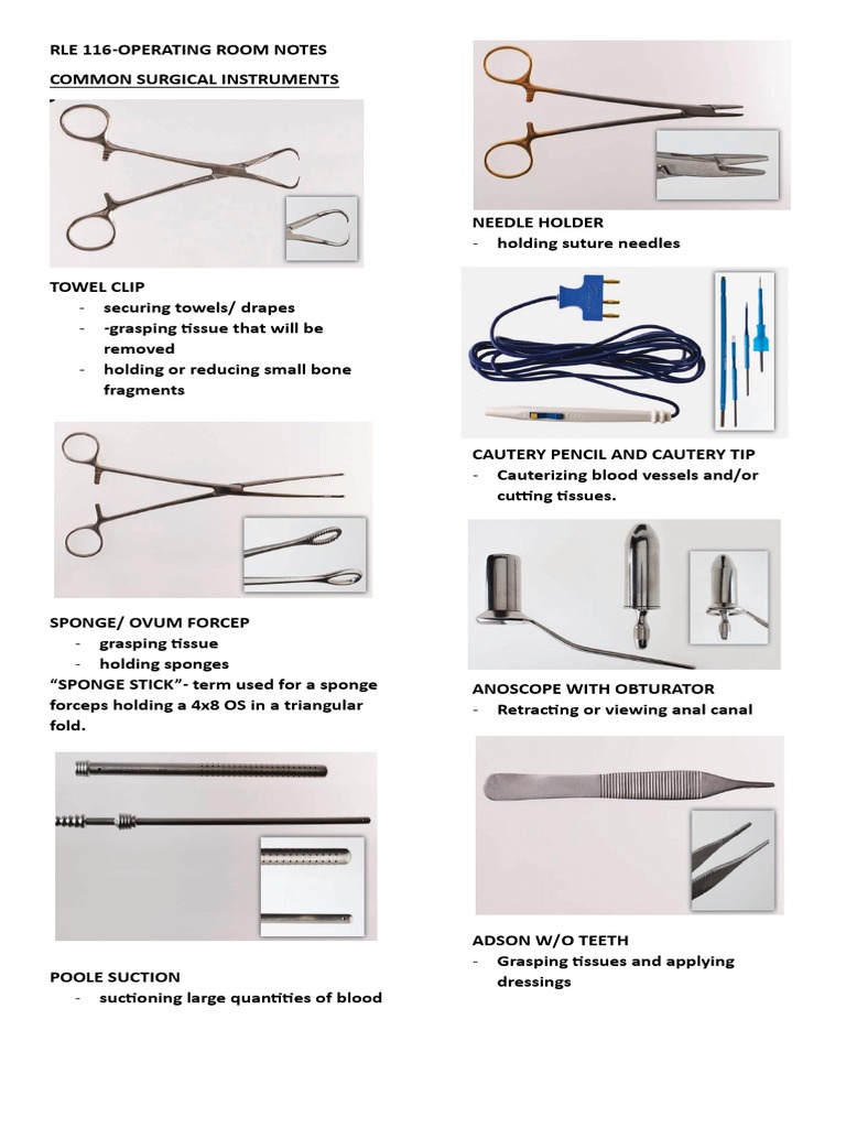 Rle Notes | PDF | Anesthesia | Surgery