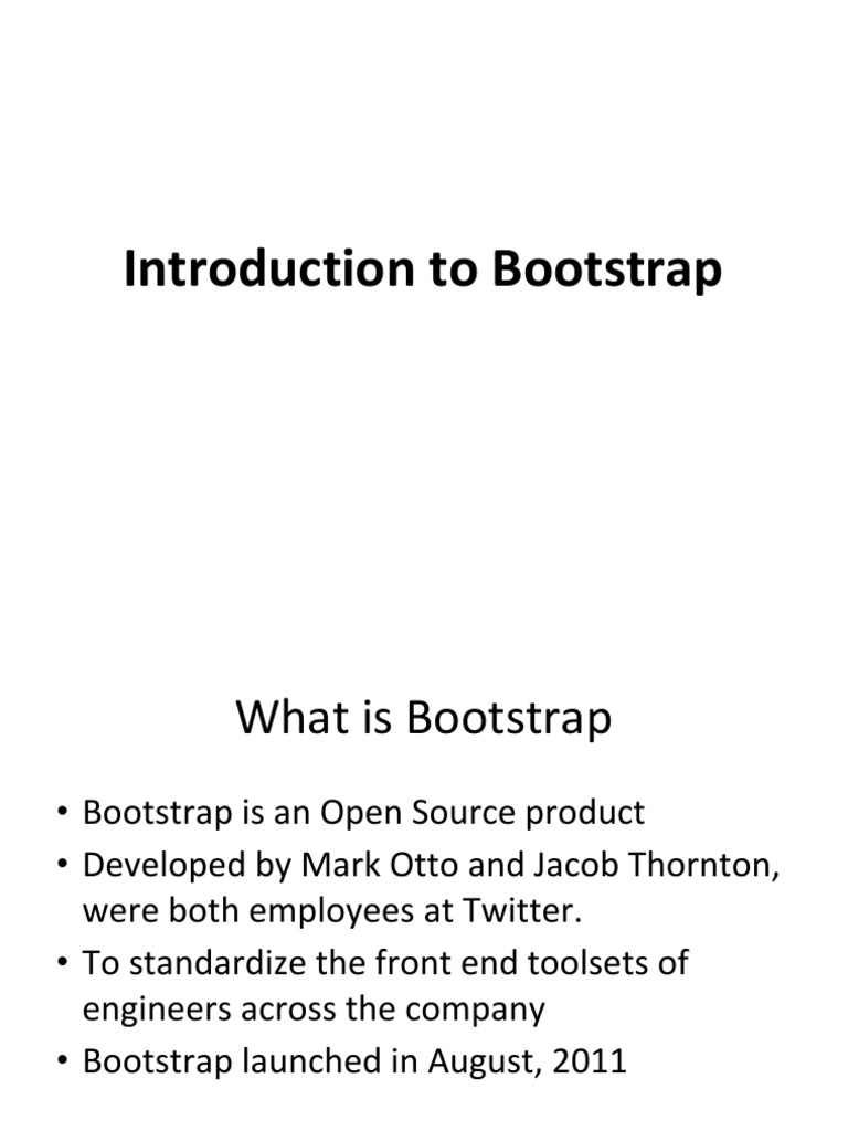 Bootstrap Notes | PDF | Bootstrap (Front End Framework) | World Wide Web Bootstrap Notes | PDF | Bootstrap (Front End Framework) | World Wide Web