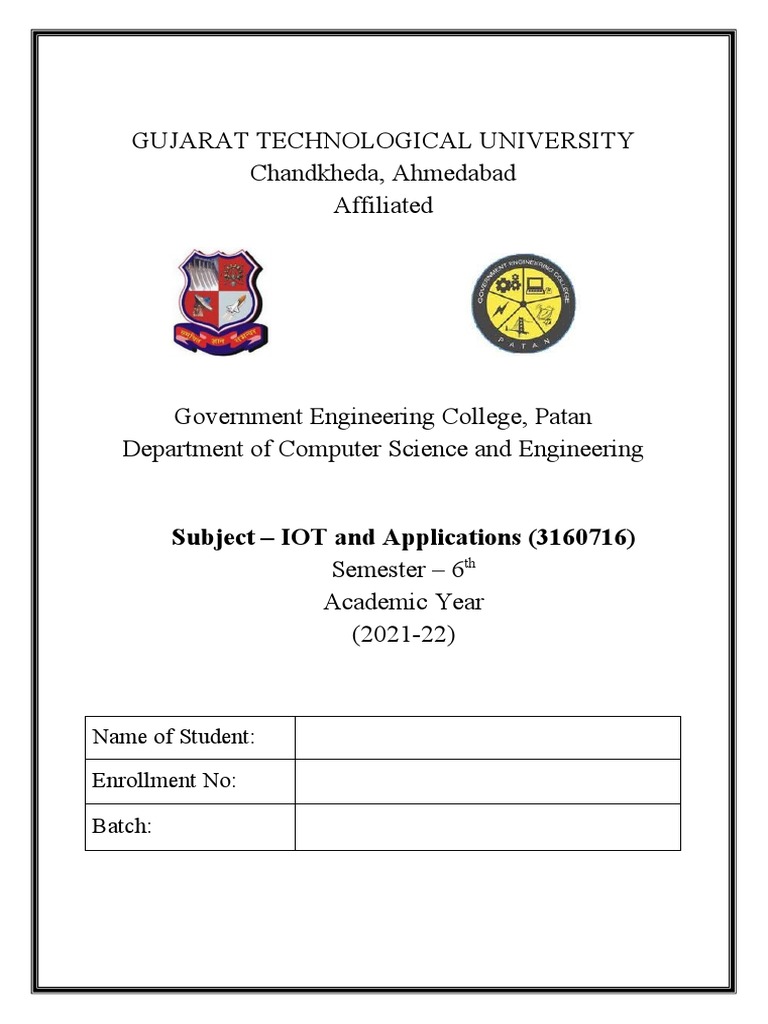 IoT Lab Manual | Download Free PDF | Internet Of Things | Computing