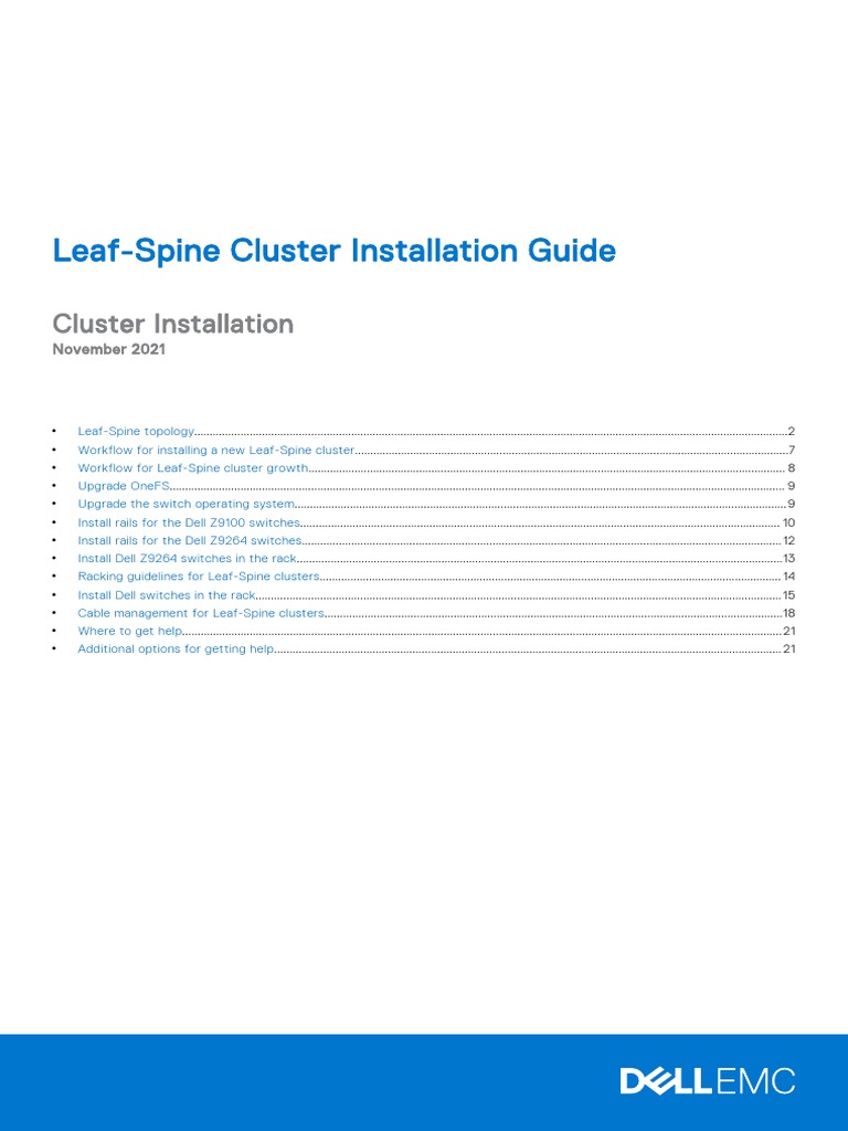 Pscale Leaf Spine Installation Guide | PDF | Network Topology ...
