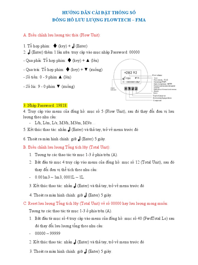 HD Cai Dat Flowtech - Fma | PDF