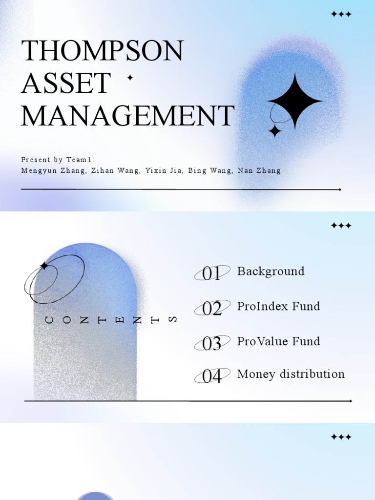 Thompson Asset Management Overview | PDF | Investing | Financial Markets