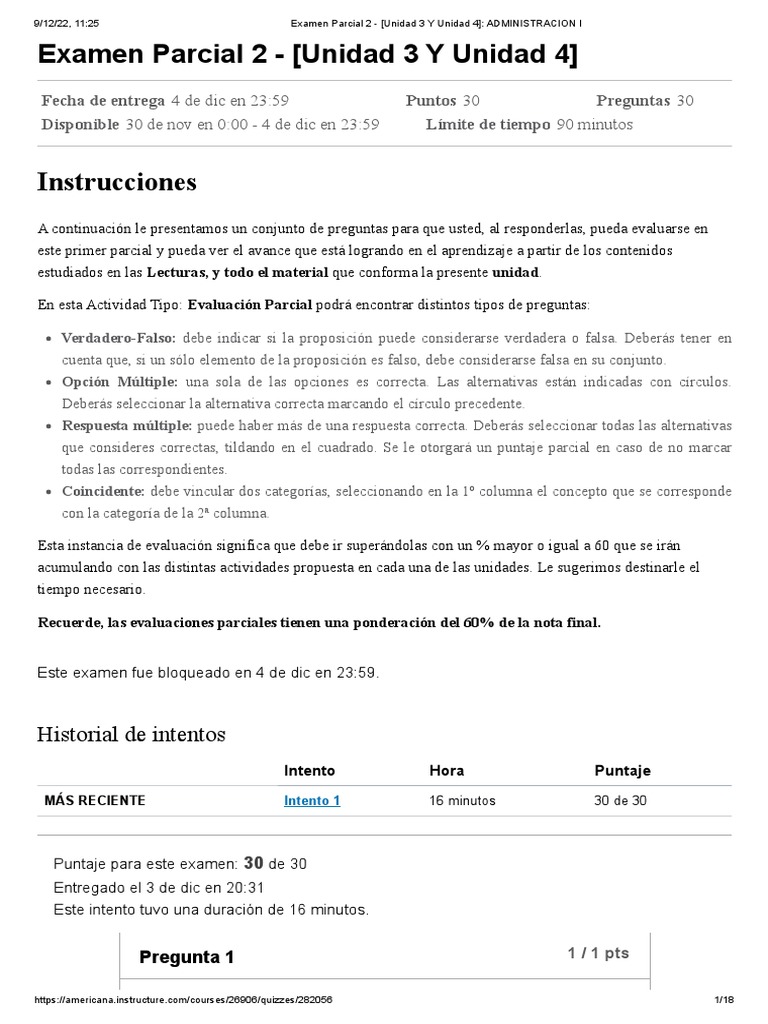 Examen Parcial 2 - (Unidad 3 Y Unidad 4) | PDF | Responsabilidad social ...