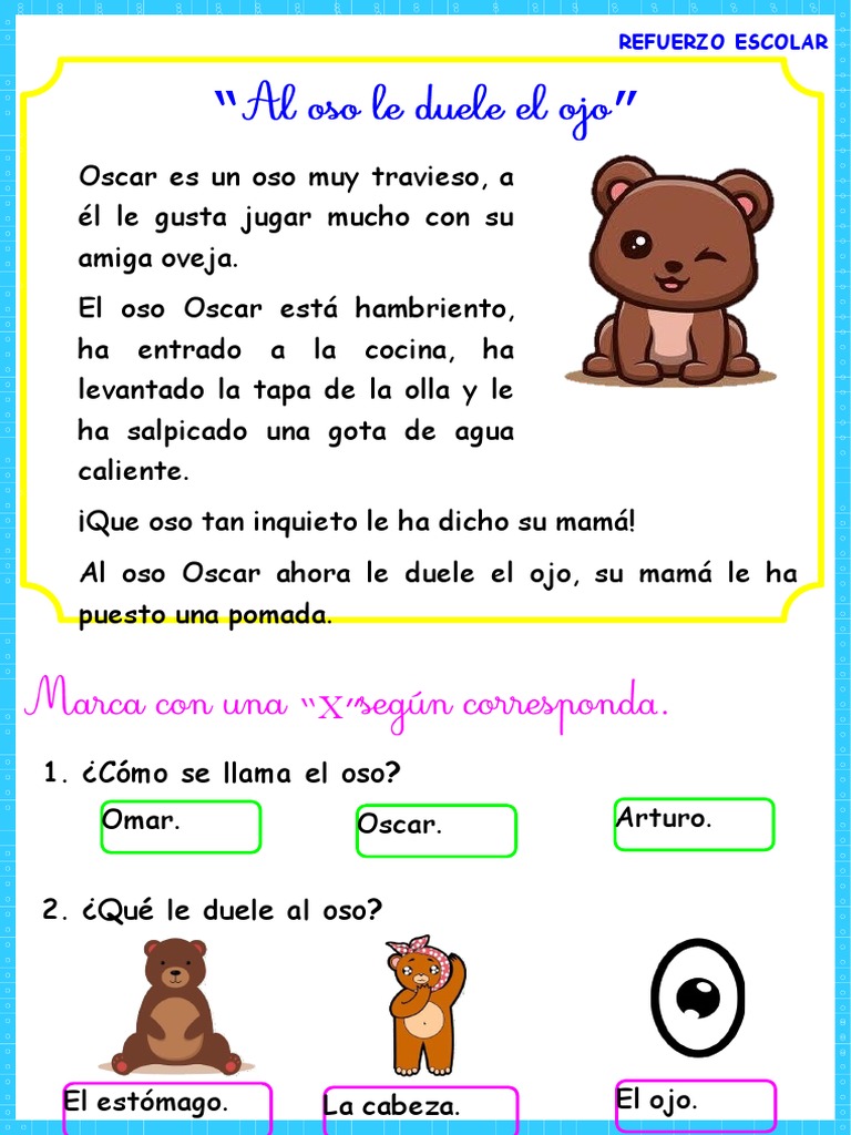 Al Oso Le Duele El Ojo | PDF