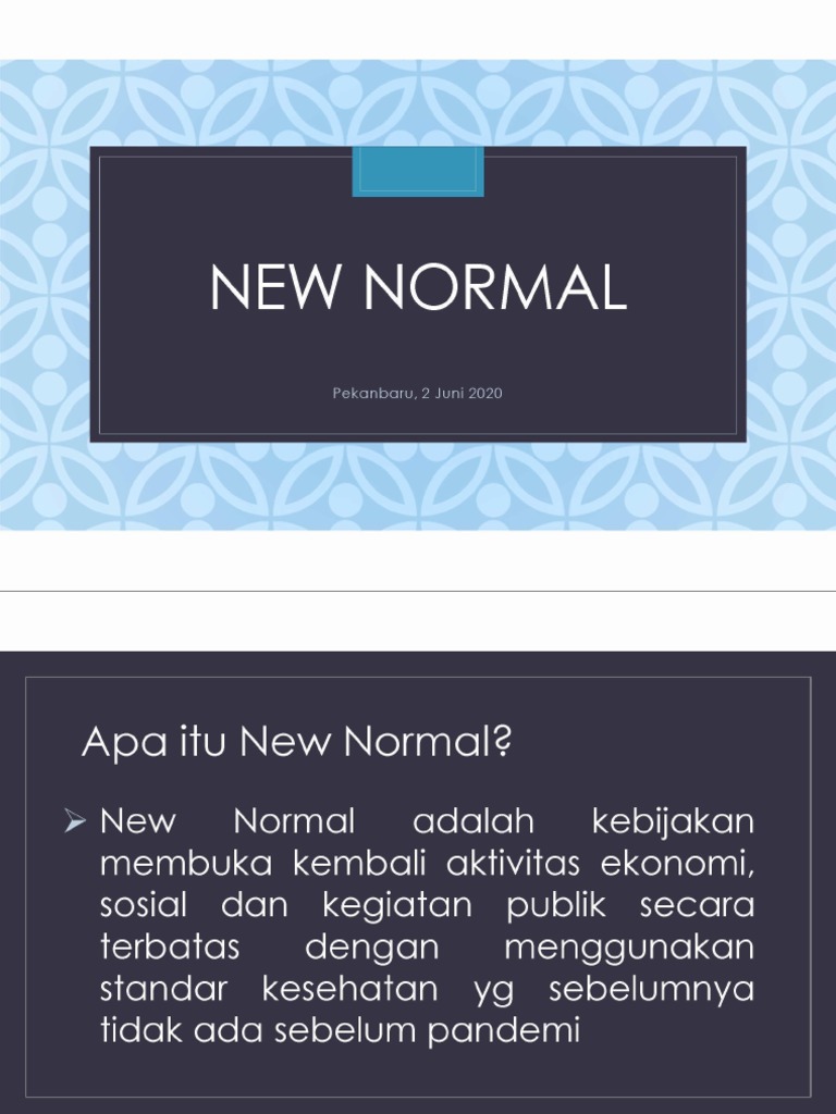 Paparan New Normal | PDF