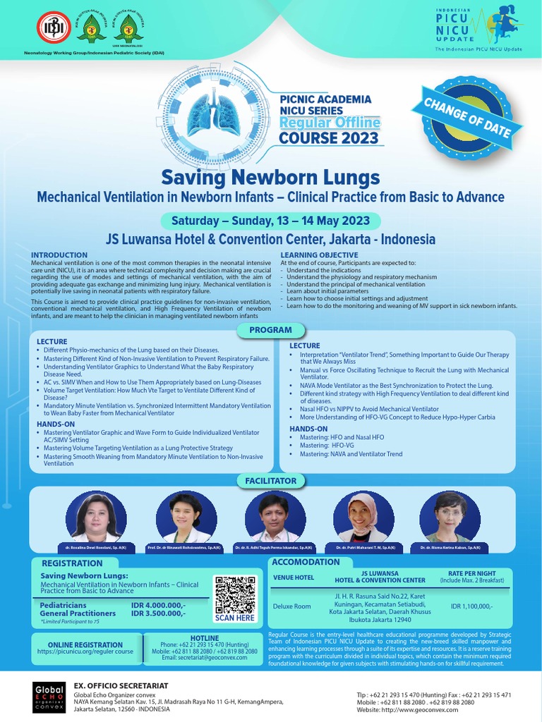 Flyer PICNIC ACADEMIA REGULAR COURSE NICU (LUNGS) | Download Free PDF ...