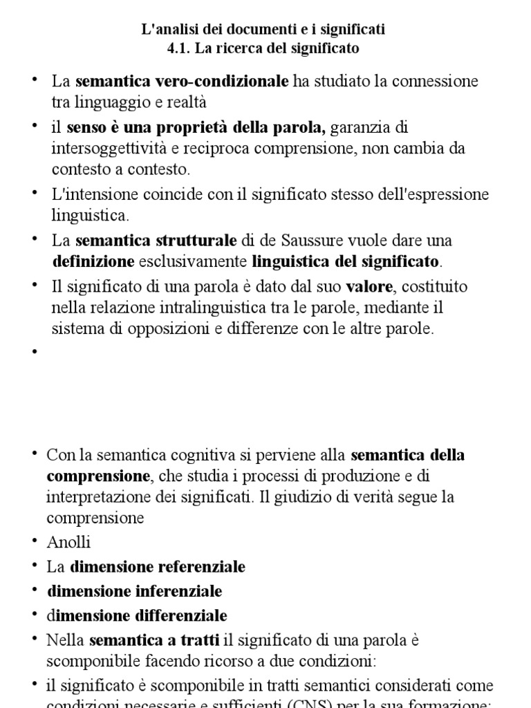 L'Analisi Dei Documenti e I Significati | PDF L'Analisi Dei Documenti e I Significati | PDF