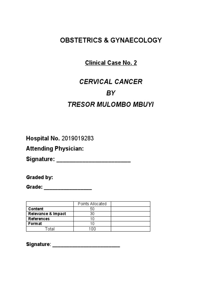Ob-Gyn CR2 | PDF | Cervical Cancer | Cancer
