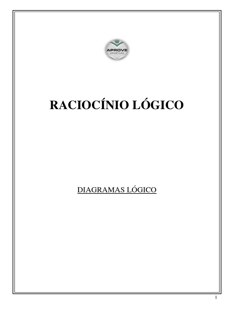 Raciocínio Lógico - Diagramas Lógico | Download grátis PDF | Lógica ...