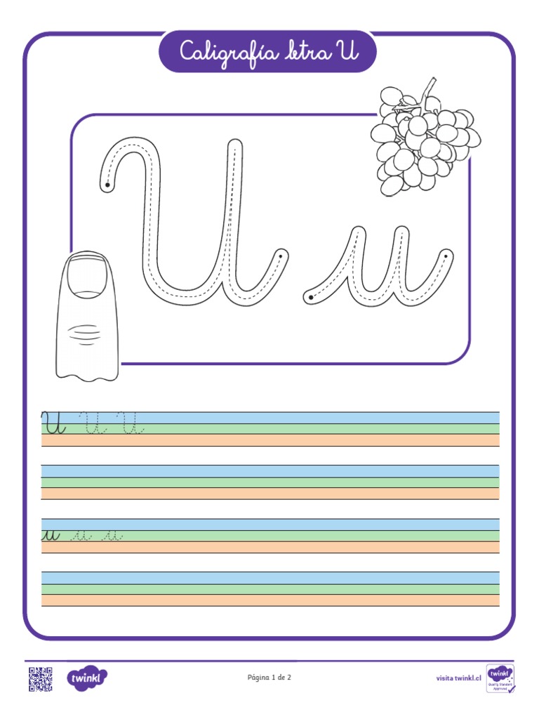 CL L 1661355948 Caligrafia Letra U | PDF | Ciencias sociales | Arte