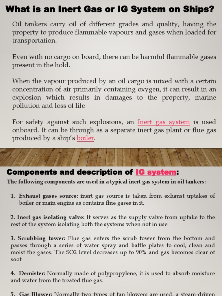 Unit - 5 IG Systems | PDF | Oil Tanker | Valve